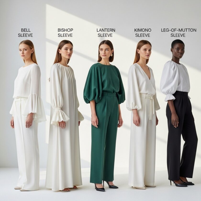 Types of Sleeves in Fashion Design | Guide to Modern Sleeve Styles